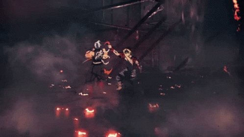 Tengen Vs Gyutaro 498 X 280 Gif GIF | GIFDB.com