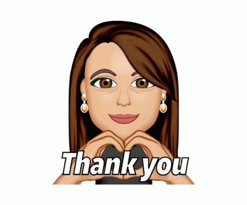 Thank You Emoji Girl Doing Heart Gesture GIF | GIFDB.com