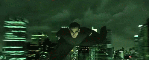 The Matrix Neo Flying GIF | GIFDB.com