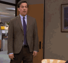 The Office Andy Bernard Flipping Off Censored GIF | GIFDB.com