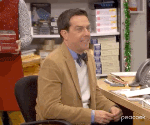 The Office Andy Secret Santa In Christmas GIF | GIFDB.com