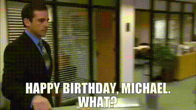 The Office Sitcom Happy Birthday Mike Scott GIF | GIFDB.com