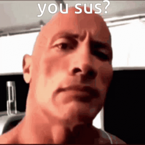 The Rock Eyebrow Raise You Sus? Meme GIF | GIFDB.com