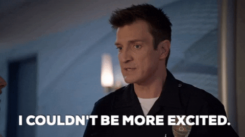 The Rookie Nathan Fillion So Excited GIF | GIFDB.com