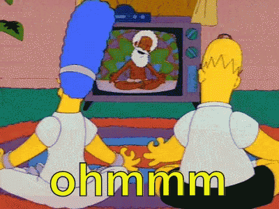 The Simpsons Doing Meditation GIF | GIFDB.com
