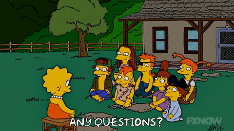 The Simpsons Lisa Simpsons Any Questions GIF | GIFDB.com