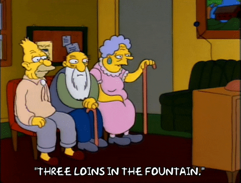 The Simpsons Sitcom Residents Of Springfield Retirement Castle GIF ...