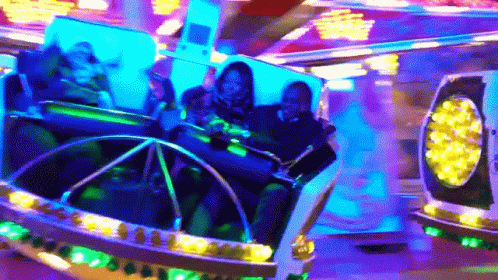 Theme Park Carousel With Lights GIF | GIFDB.com