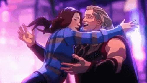 Thor And Jane Hug Romantic Cuddle GIF | GIFDB.com