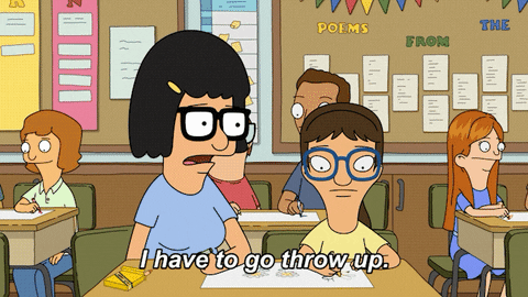 Tina Bobs Burgers Go Throw Up GIF | GIFDB.com