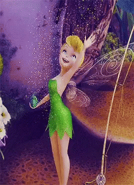 Tinkerbell Splashing Pixie Dust GIF | GIFDB.com