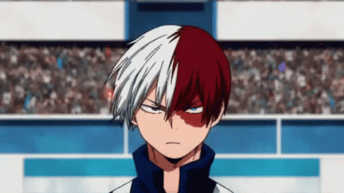 Todoroki Shoto Fierce Walk GIF | GIFDB.com