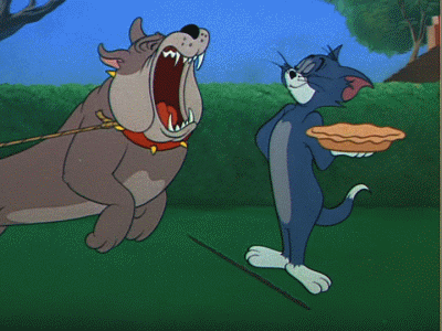 Tom And Jerry Pied Face Spike Bulldog GIF | GIFDB.com