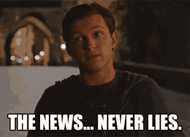 Tom Holland News Never Lies GIF | GIFDB.com