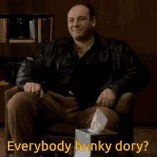 Tony Sopranos Everybody Hunky Dory GIF | GIFDB.com