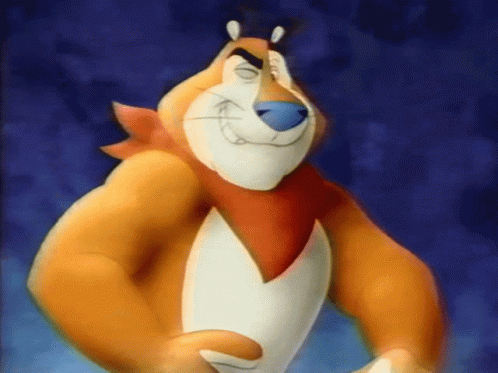 Tony The Tiger Giggling Smile GIF | GIFDB.com