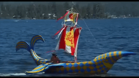Traditional Boat Sailing GIF | GIFDB.com
