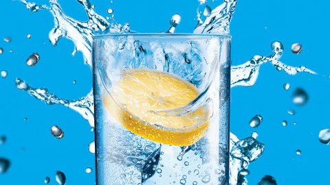Treat Yo Self Lemon Soda Water GIF | GIFDB.com