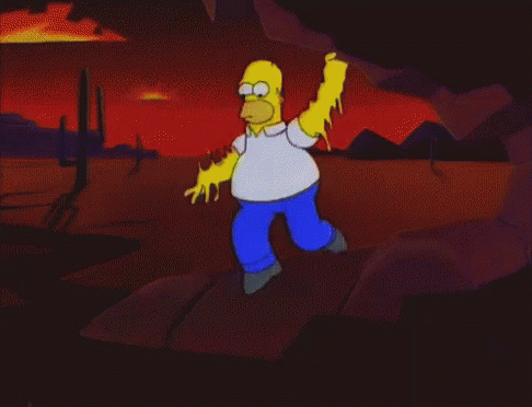 Trippy Dope Homer Simpson Falling GIF | GIFDB.com