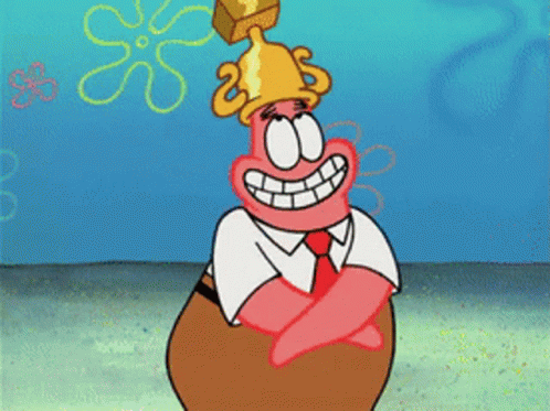 Trophy On Patrick's Head GIF | GIFDB.com