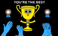 Trophy Win Cartoon GIF | GIFDB.com
