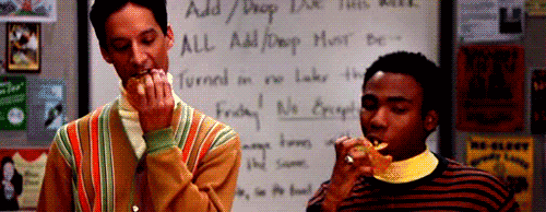 Troy Barnes Eating Snacks GIF | GIFDB.com