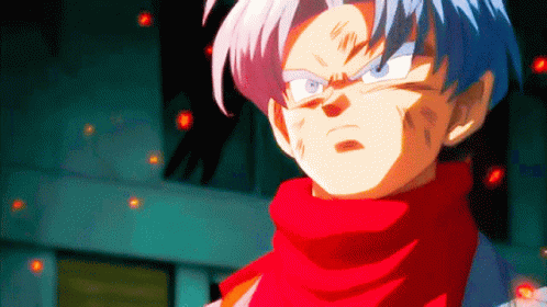Trunks Dragon Ball Serious Angry Looking GIF | GIFDB.com