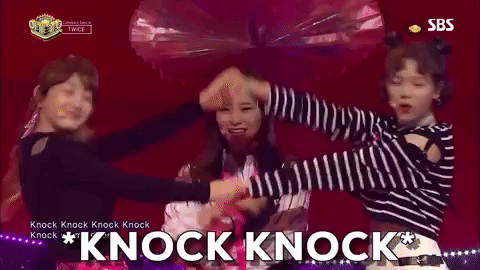 Twice K-pop Knock Knock GIF | GIFDB.com