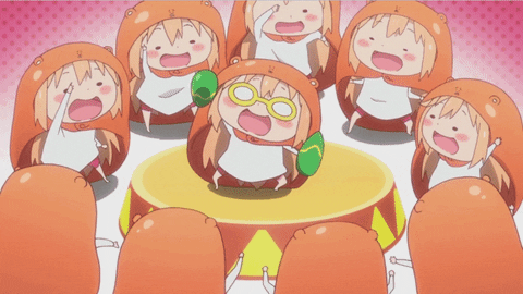 Umaru Clones Dancing Anime Opening GIF | GIFDB.com