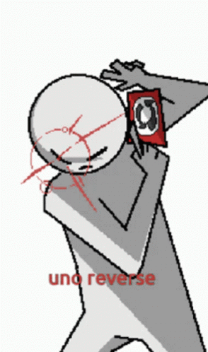 Uno Reverse Card Human Target GIF | GIFDB.com