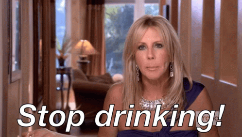 Vicki Gunvalson Stop Drinking GIF | GIFDB.com