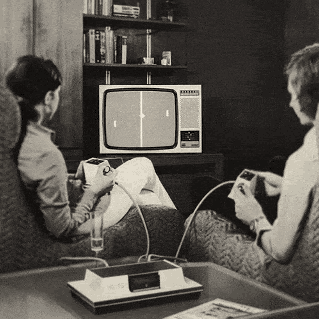 Vintage Gaming Setup GIF | GIFDB.com