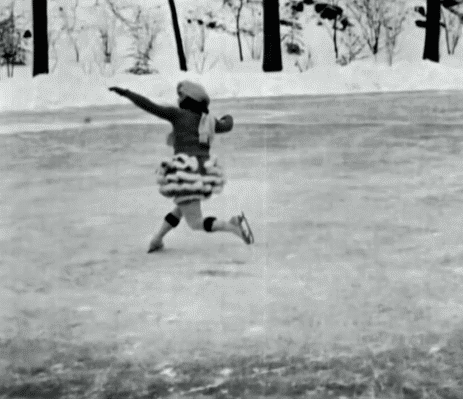 Vintage Ice Skating Lady GIF | GIFDB.com