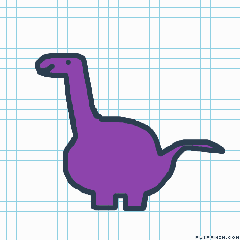 Violet Dinosaur Dance Animation GIF | GIFDB.com