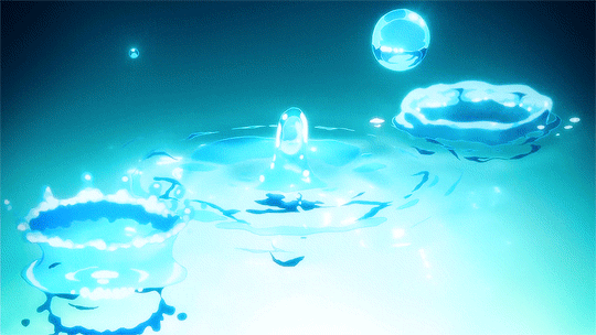 Water Drops Anime Aesthetic GIF | GIFDB.com