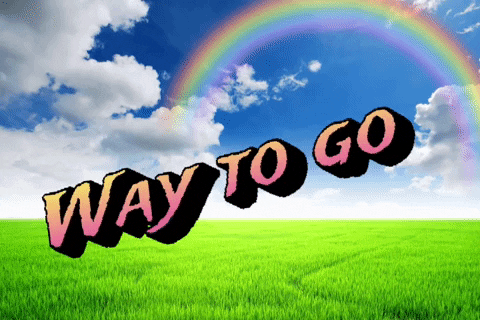 Way To Go Rainbow GIF | GIFDB.com
