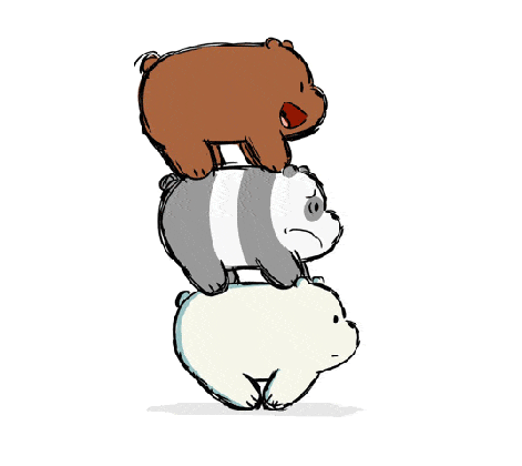 We Bare Bears Stack Running GIF | GIFDB.com
