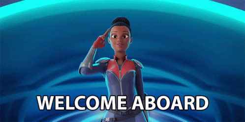 Welcome Aboard Digital Creative Art GIF | GIFDB.com