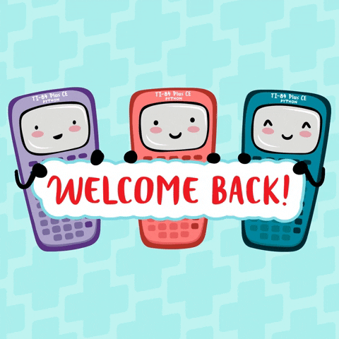 Welcome Back Calculator GIF | GIFDB.com