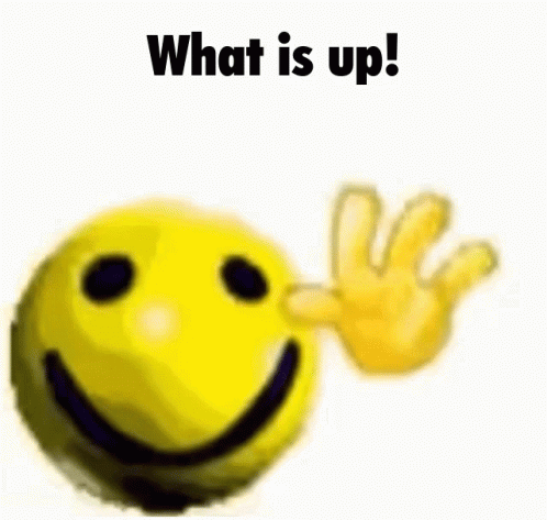 What Is Up Face Emoji Wave GIF | GIFDB.com