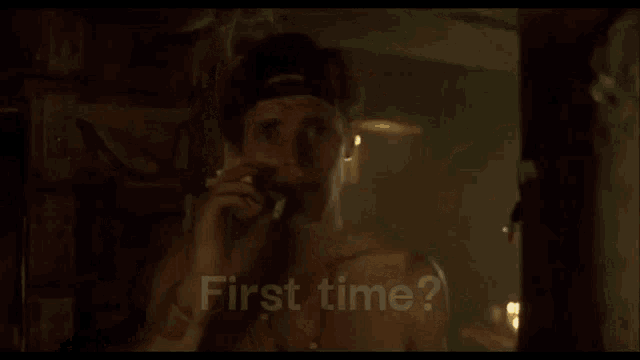Willem Dafoe Asking First Time In Movie Clip GIF | GIFDB.com