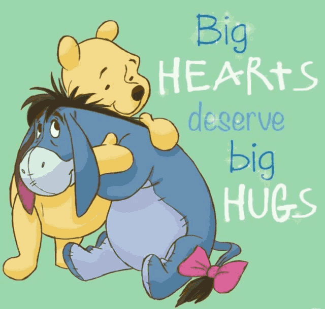 Winnie The Pooh Eeyore Hug GIF | GIFDB.com