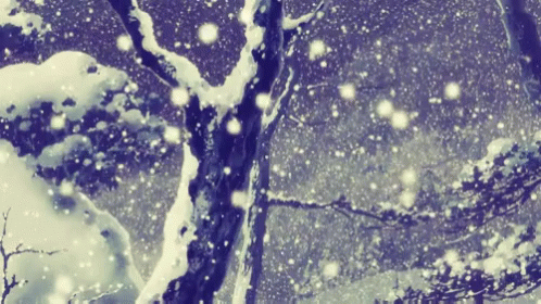 Winter Tree Snow Falling GIF | GIFDB.com