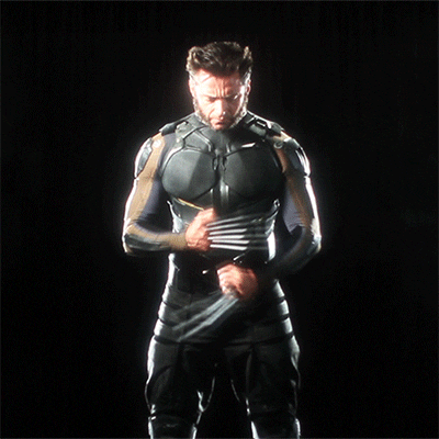 Wolverine Claws Famous Pose GIF | GIFDB.com
