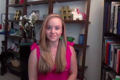 Woman Me Raise Hand GIF | GIFDB.com