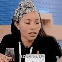 Woman Pulling Her Tongue Out Saying Gross GIF | GIFDB.com