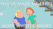 Work Whistle Angry Family Guy Petter And Lois Griffin GIF | GIFDB.com