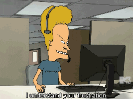 Working Beavis Butthead Office Frustration GIF | GIFDB.com