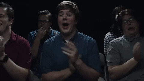 Wow Happy Clap Audience GIF | GIFDB.com