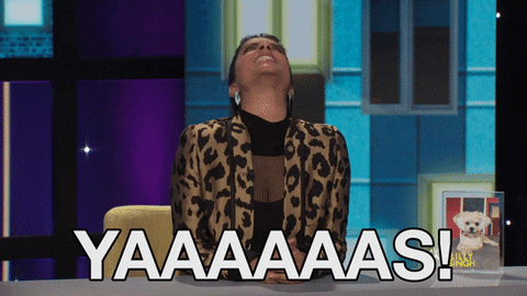Yas Queen Reaction Lilly Singh GIF | GIFDB.com